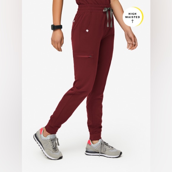Figs | Pants & Jumpsuits | Figs Burgundy Zamora Jogger Original Scrunch ...